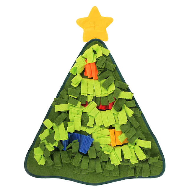 PLAY Christmas Tree Snuffle Pad Activity Mat for Dogs 30" x 23 ...